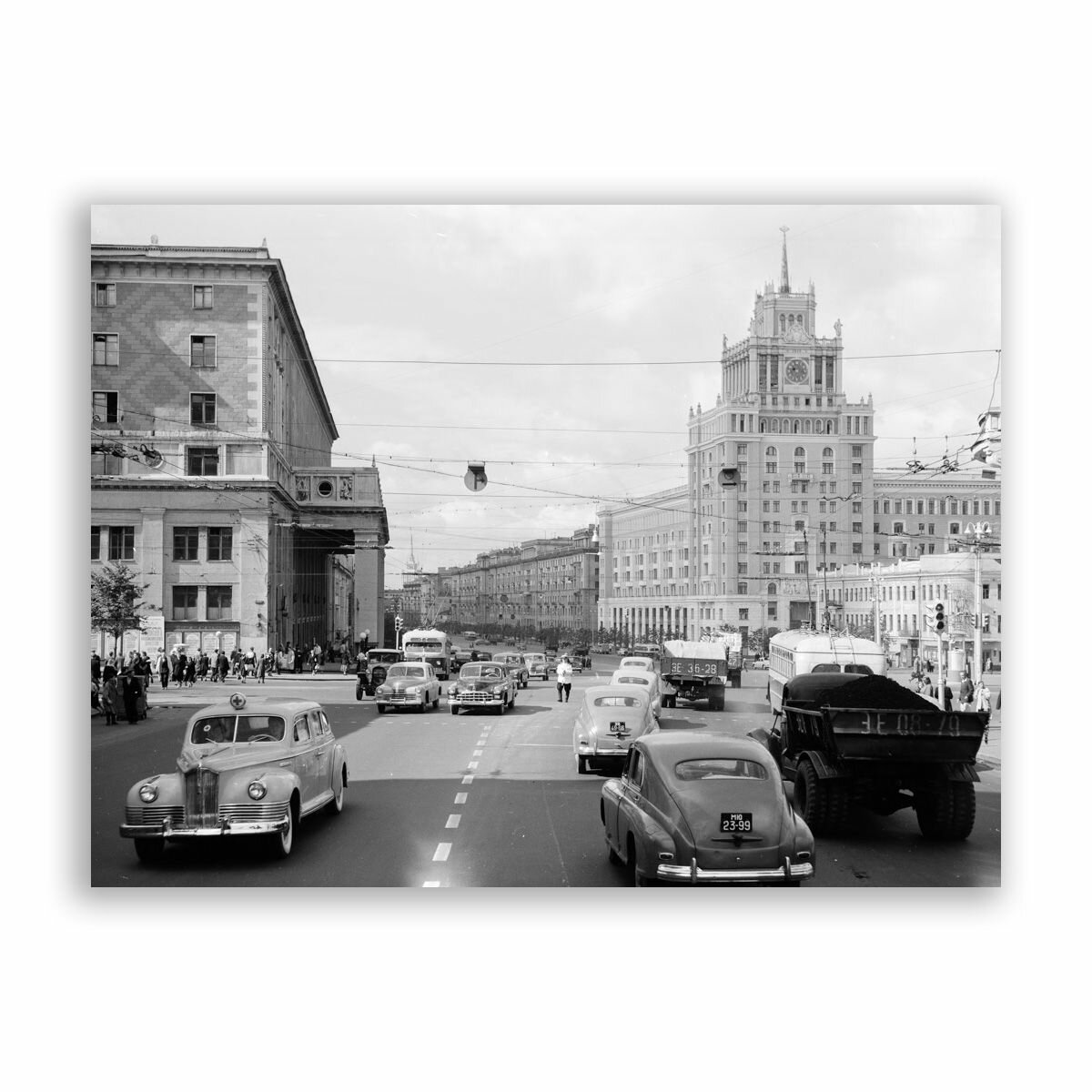 Советский постер, плакат на бумаге / Старая Москва / Размер 40 x 53 см