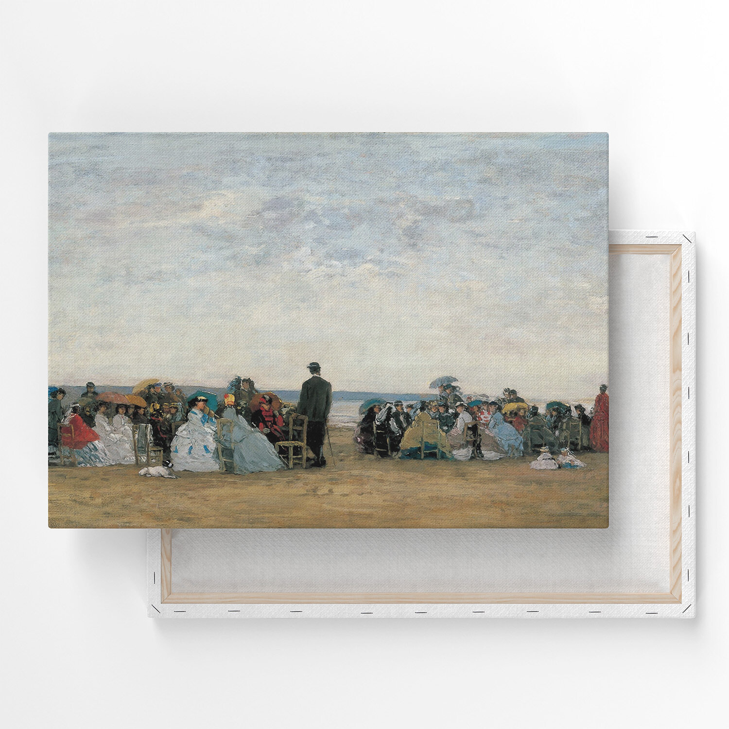 Картина на холсте, репродукция / The Beach near Trouville / Эжен Буден / Размер 30 x 40 см