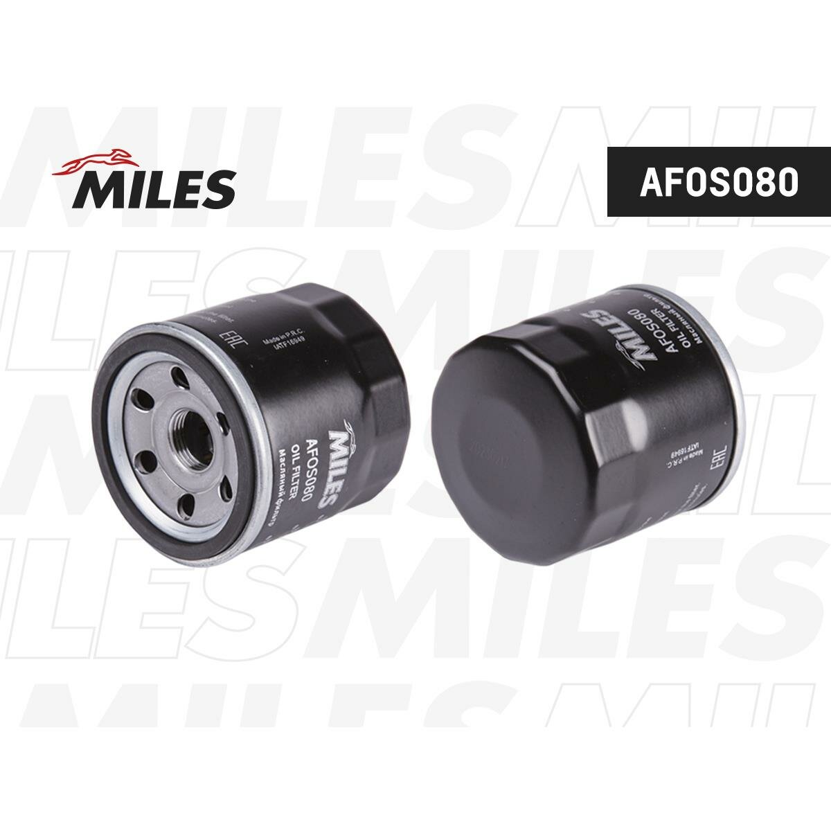 Фильтр масляный CHEVROLET AVEO 09- MILES AFOS080