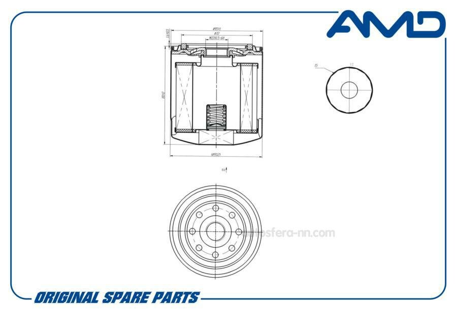 AMD AMDFL341 Фильтр масляный