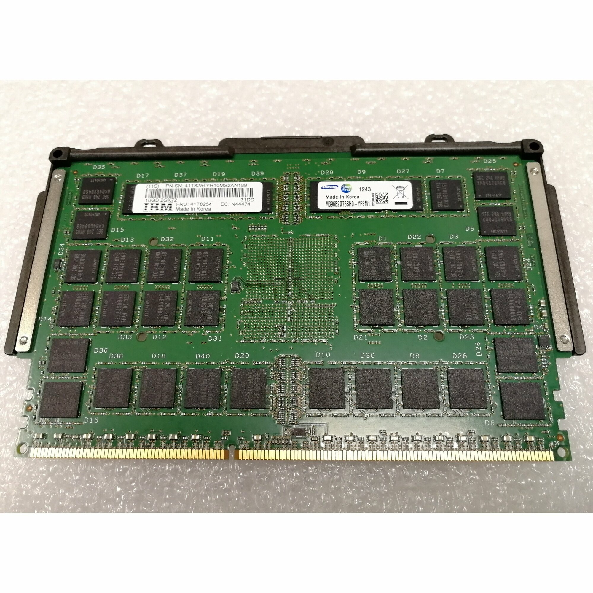 Оперативная память IBM 45D8418 16Gb DDR3 RDIMM 1066MHz 2Gx72 REG ECC PC3-8500R For Power7 45D5674 41T8254 45D7242