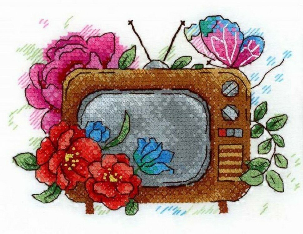 Набор для вышивания Жар-Птица #В-257 Экран вдохновения, Счетный крест, 9 x 13 см