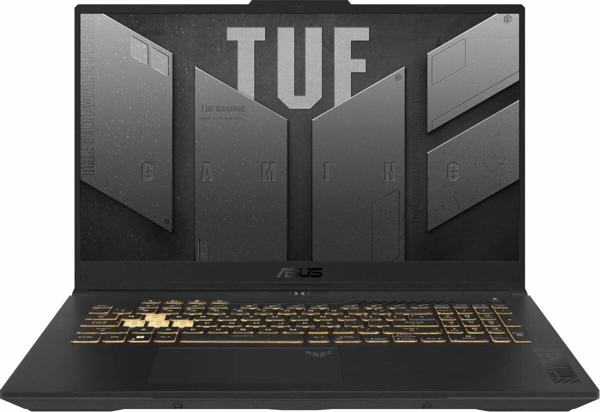 Ноутбук игровой ASUS TUF Gaming F17 FX707VJB-HX100 17.3", i5 210H, 16ГБ, 512ГБ SSD, RTX 3050 - 6 ГБ, NoOs, серы 90NR0MY5-M003R0