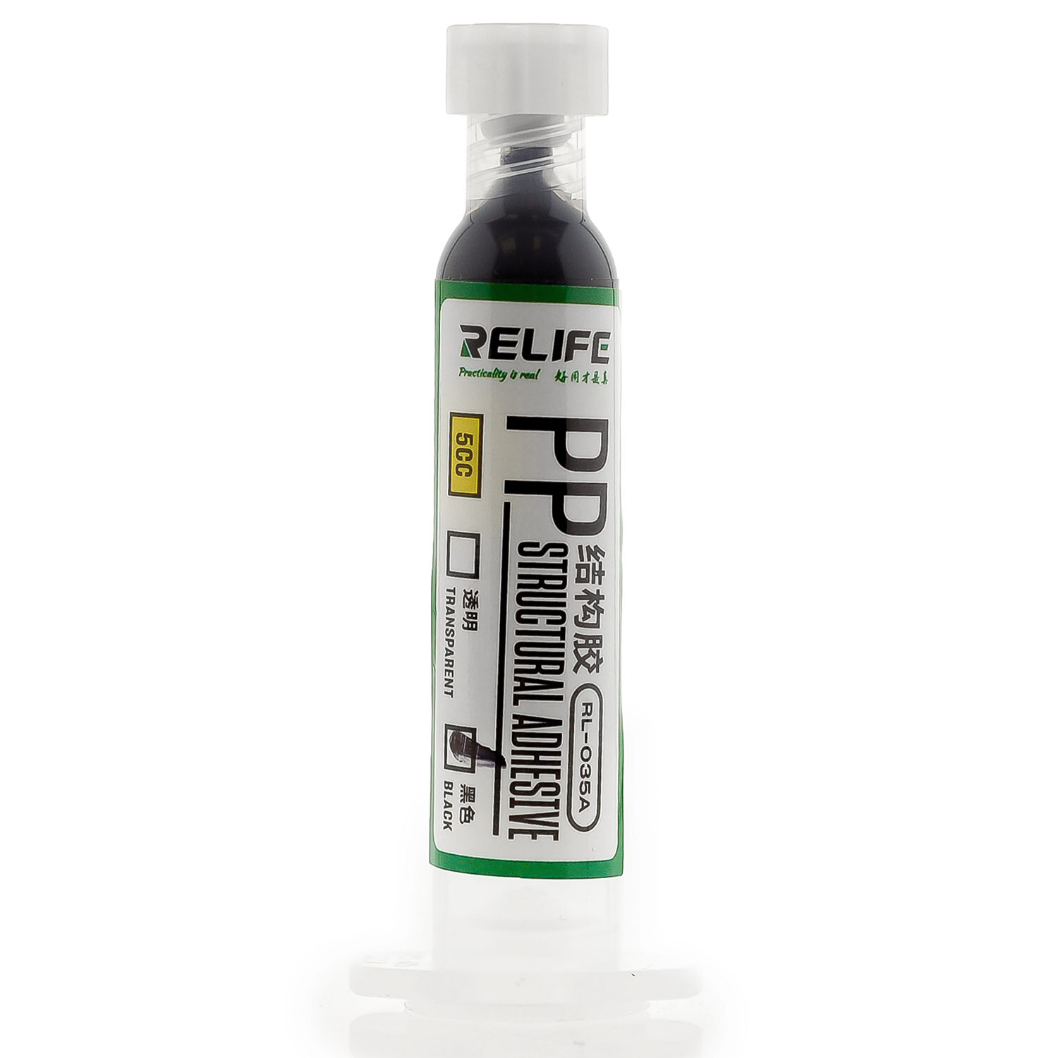 Клей для приклеивания рамок/ задних крышек Relife RL-035A PP 5ml (черный)