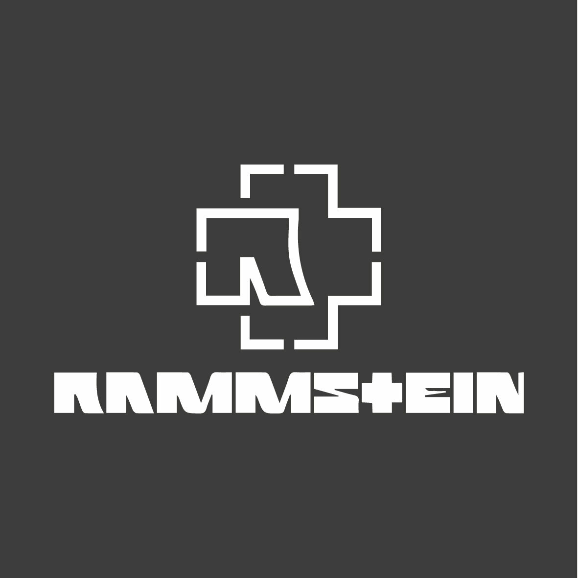 Наклейка "Раммштайн / Rammstein" 17х9 см