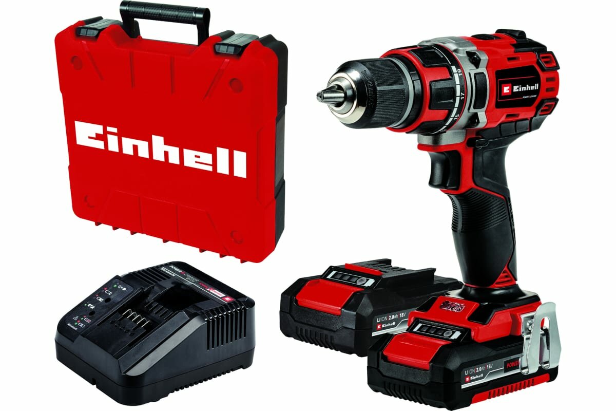 Дрель аккумуляторная Einhell TP-CD 18/50 Li BL (2x2,0Ah)