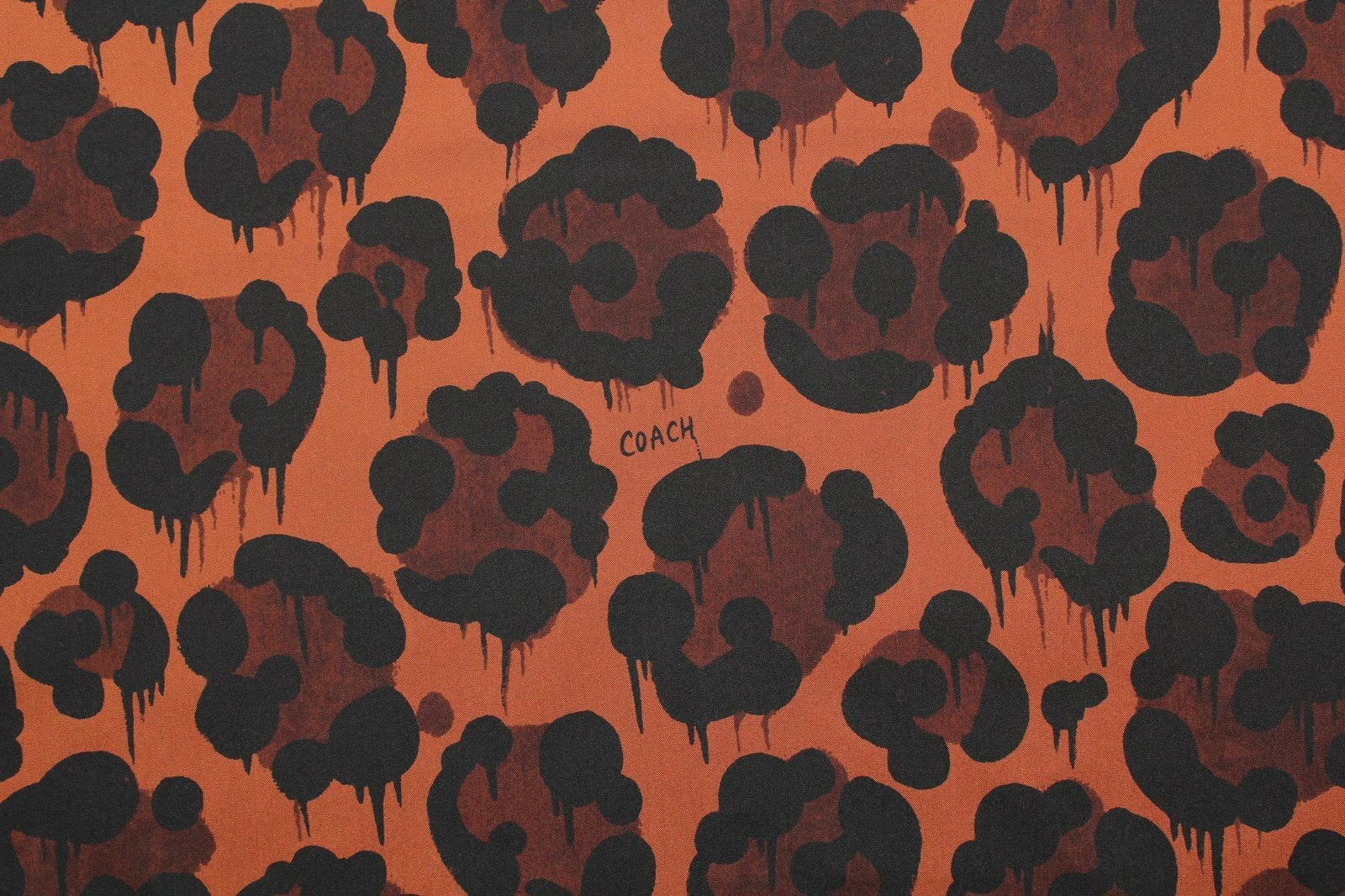 Ткань Шёлк блузочный Coach коричневый, ш114см, 0,5 м