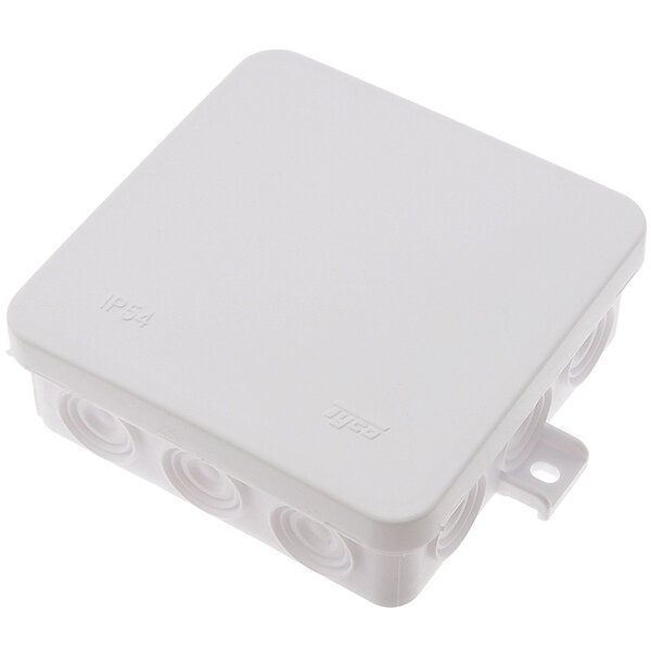 Коробка Тусо 67095Б распаечная пластиковая с мембранами 100х100х35мм IP54 белая (Рувинил) (22 шт. в наборе)