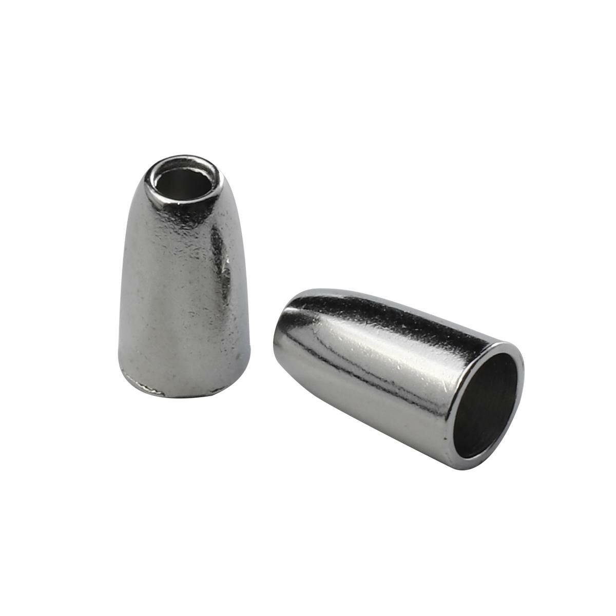 Наконечники для шнура протос "Колокол", диаметр 3,5-6,5 мм, 14х8 мм, металл, цвет Никель, 6326, 20 шт