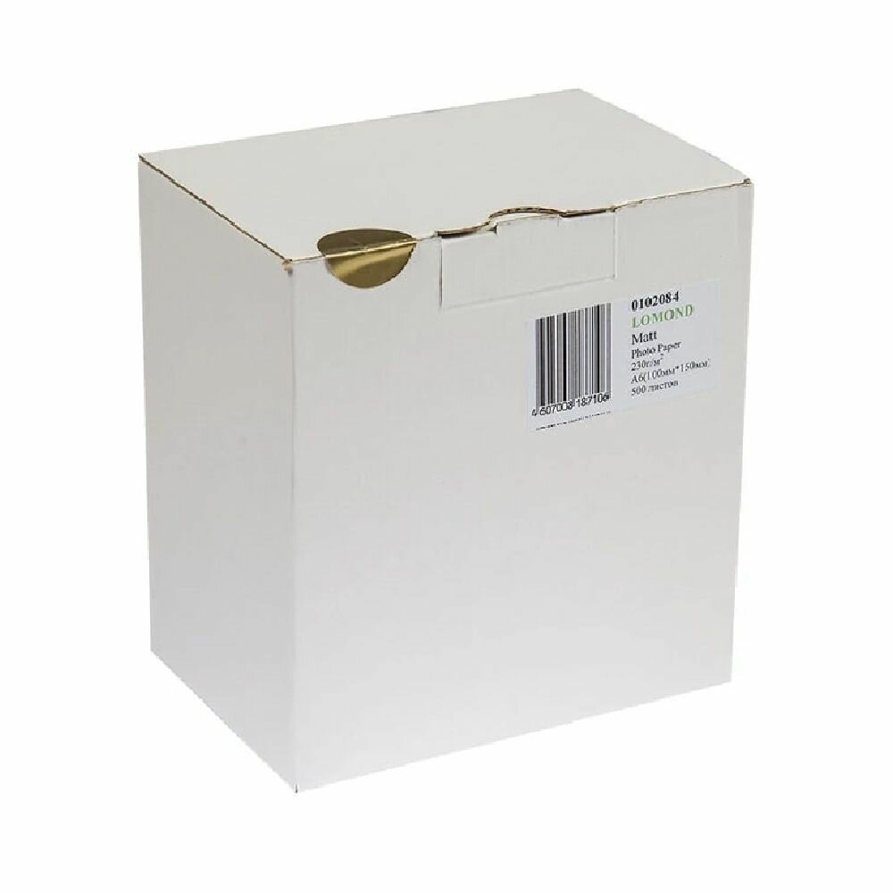 Фотобумага Lomond для струйной печати, 500л, 230г/м2, белый, покрытие матовое 0102084