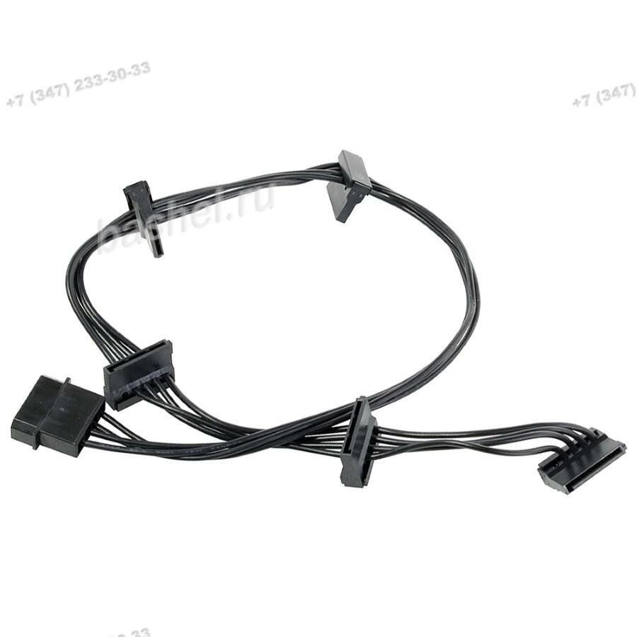 Переходник питания SATA на 2 устройства Orient C586, Molex(M)-5xSATA(F), ORIENT