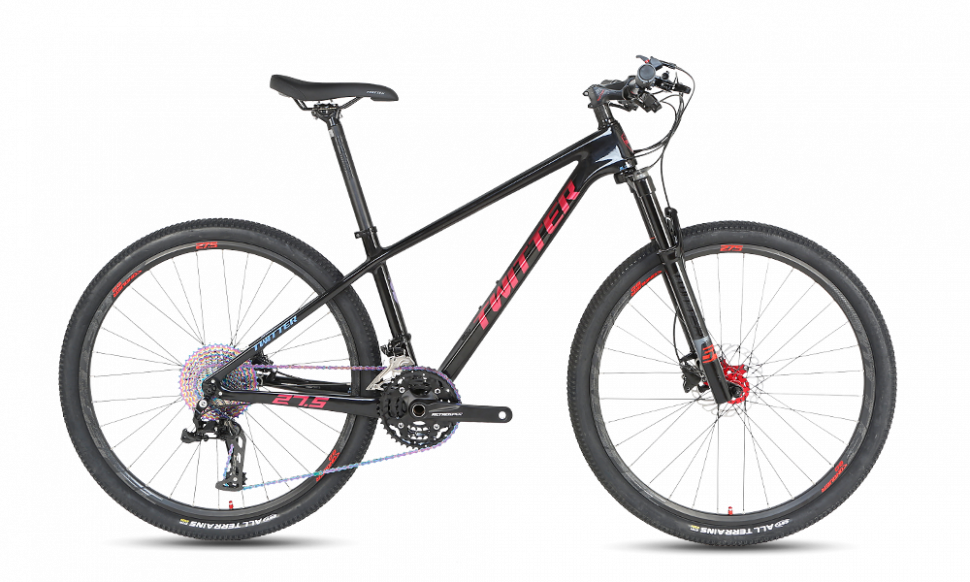 Велосипед Twitter Leopard Pro 29' RS-30S (2022) 17" чёрно-серебряный