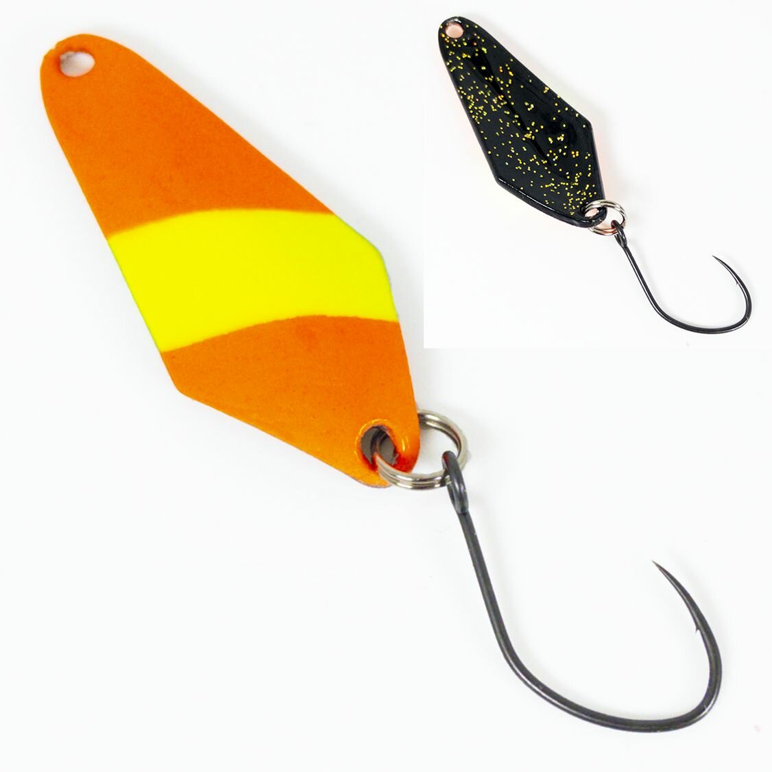 Блесна колебалка Зябликов Ромбик 3.2cм. 3.5гр fluo