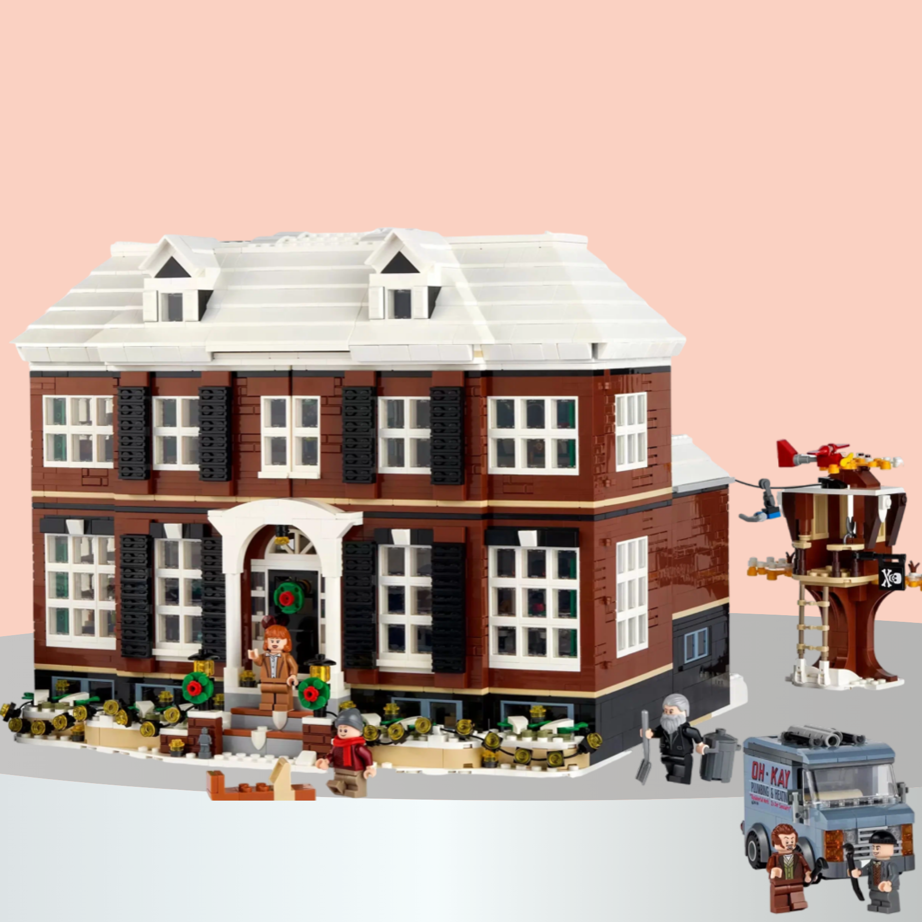 Один дома конструктор совместим с серией Ideas 21330 Home Alone