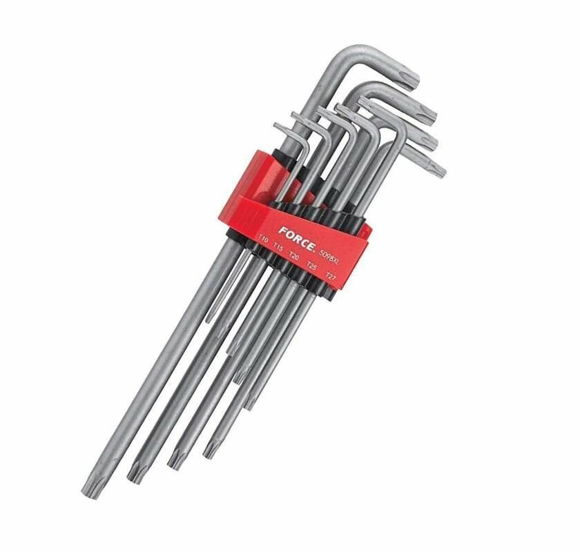 Набор FORCE 5098XL торкс Гобразные экстрадлинные Т10-Т50, 9 предметов