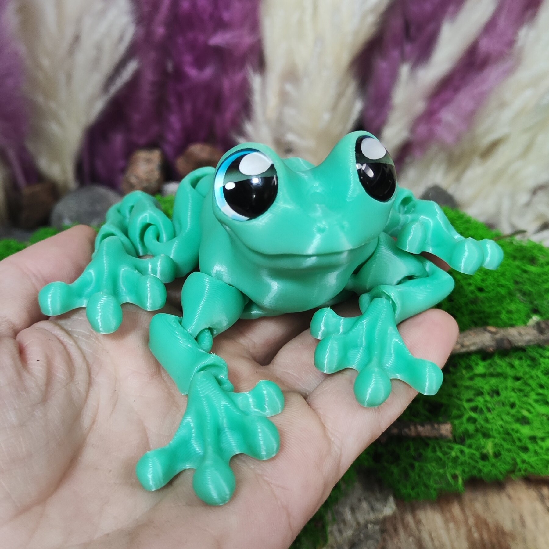 Чудохвост "Лягушка Мона" - развивающая игрушка-антистресс, меняет цвет