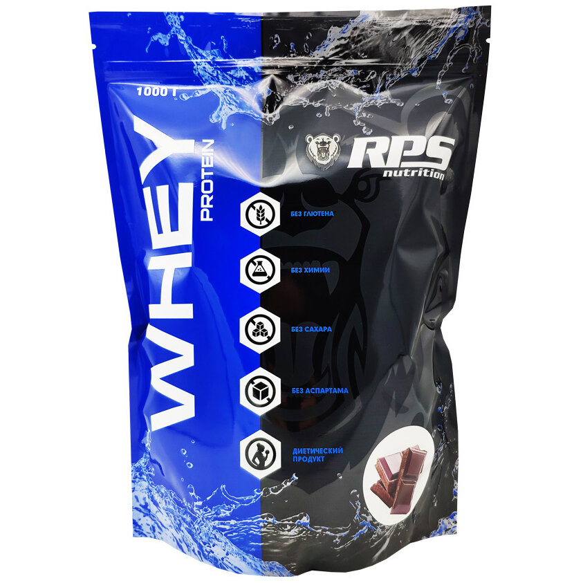 Сывороточный протеин RPS Nutrition Whey Protein - 1000 г, двойной шоколад