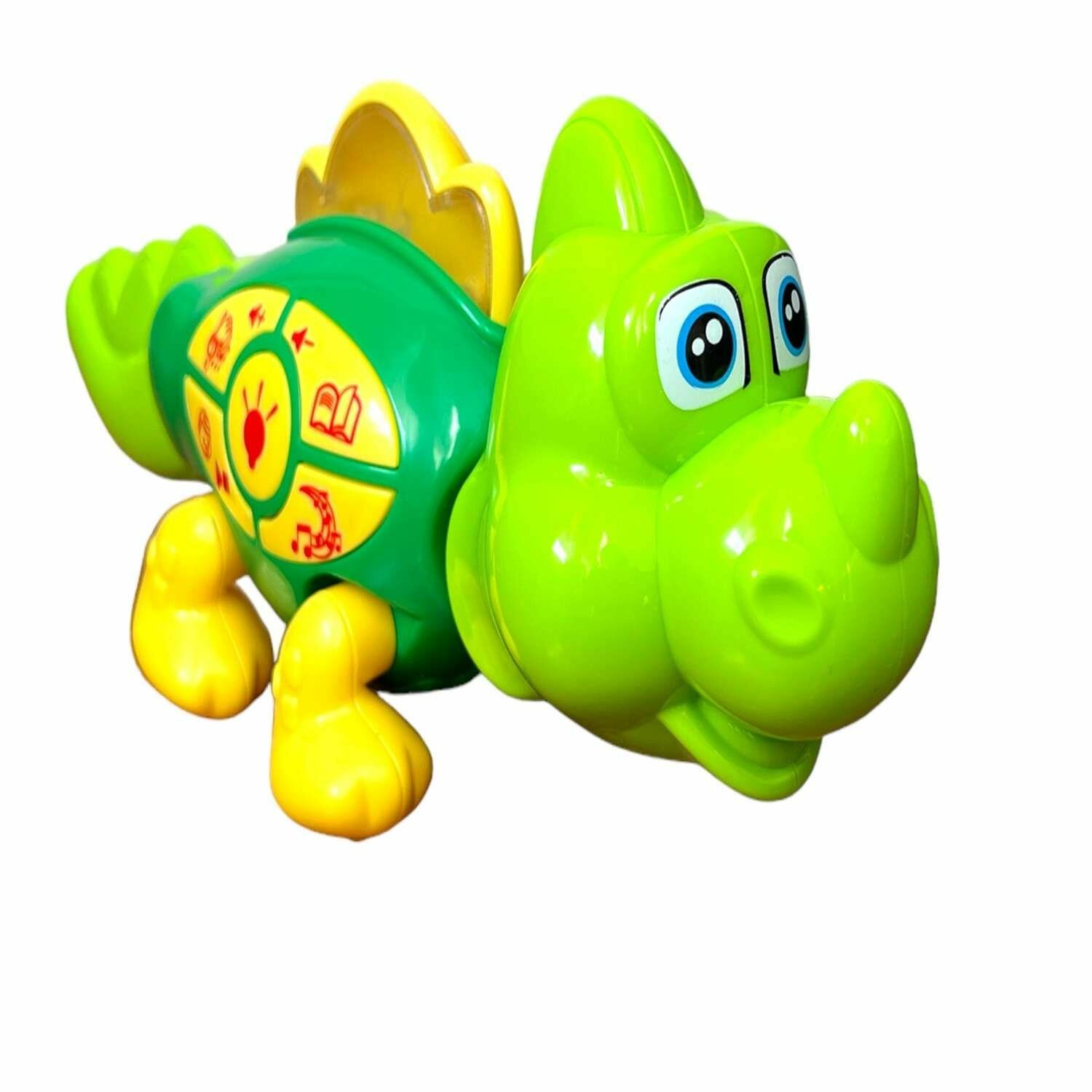 Детская Веселая Динозаврик музыкальная (поет песни, рассказывает сказки)