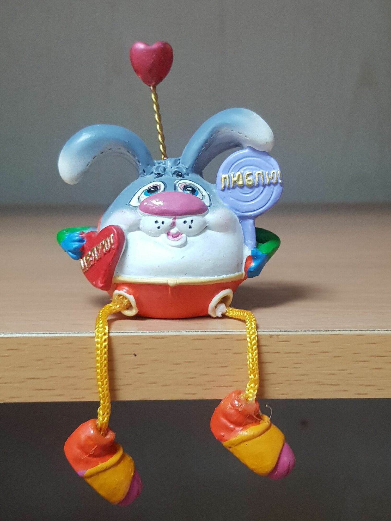 Фигурка декоративная "Кролик-Висячие Ножки" Целую, Люблю 7х6х4,5см 11012В