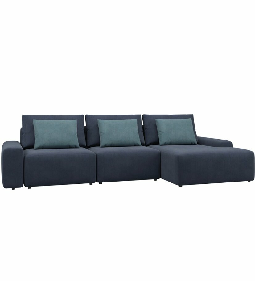 Диван модульный DiHall "Гунер 2", еврокнижка, съёмные подушки, велюр