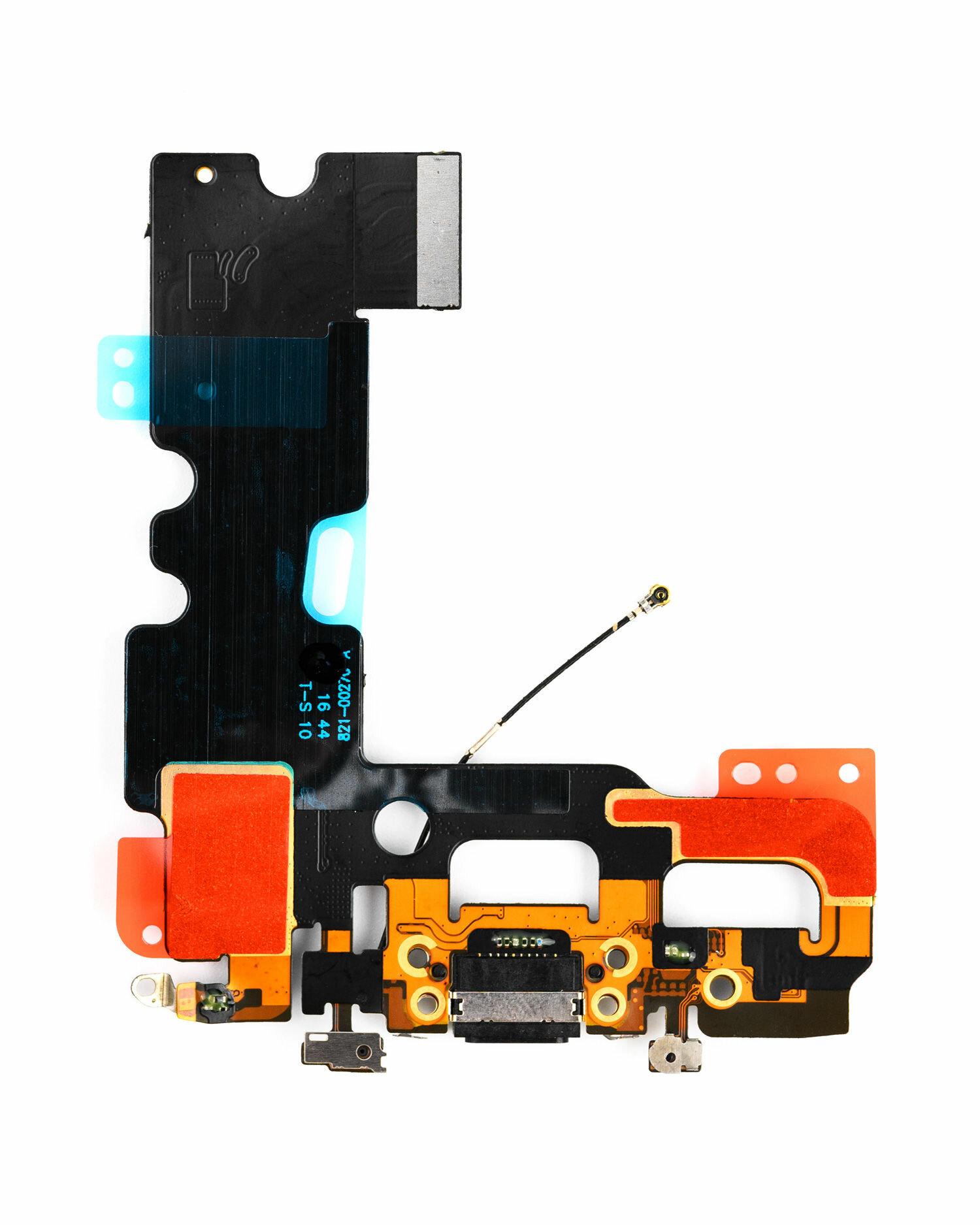 Шлейф / плата для Apple iPhone 7 на системный разъем (нижняя плата) / черный