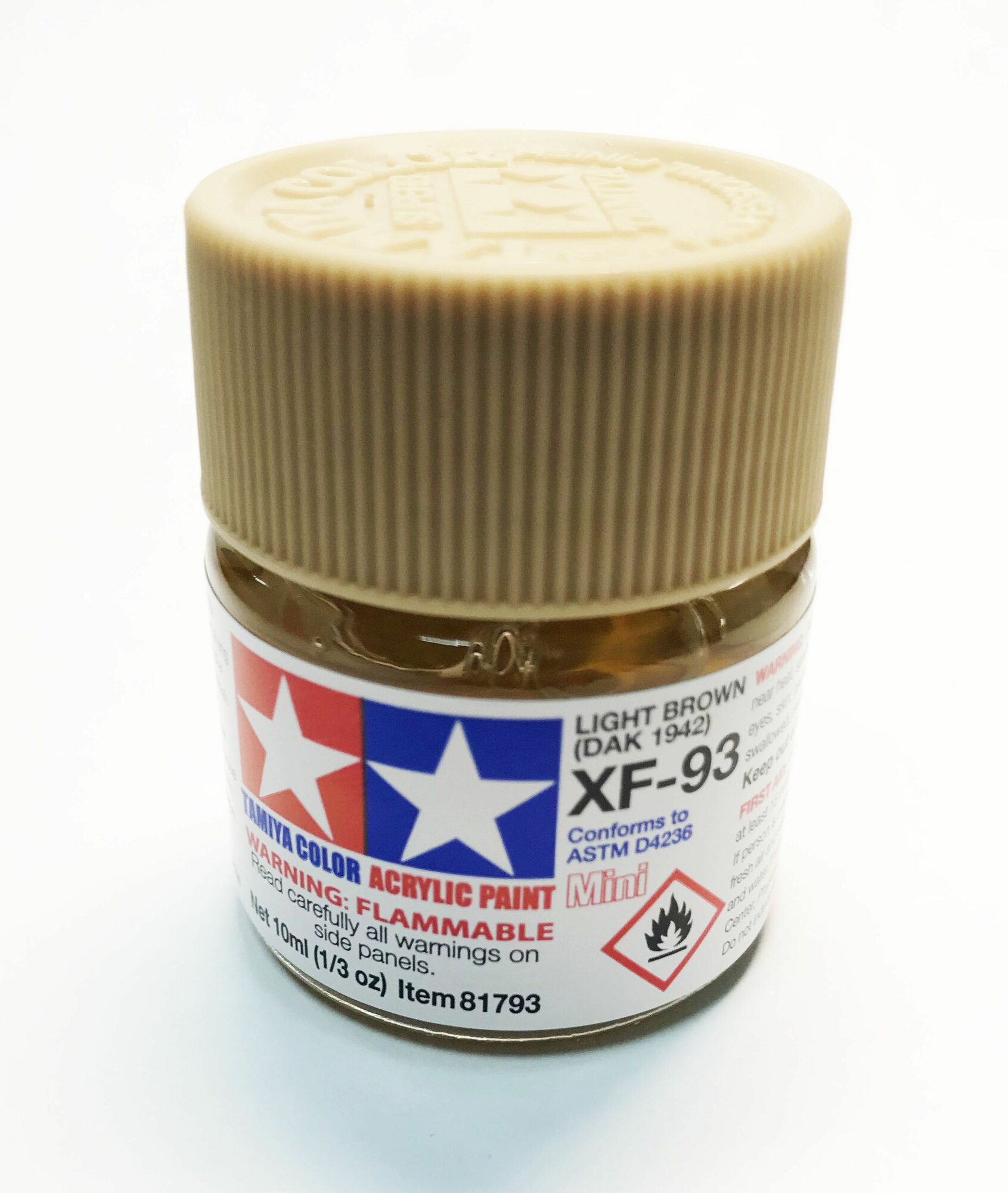 81793 XF-93 LIGHT BROWN (DAK 1942) (светло-коричневая) акриловая краска объем 10мл.