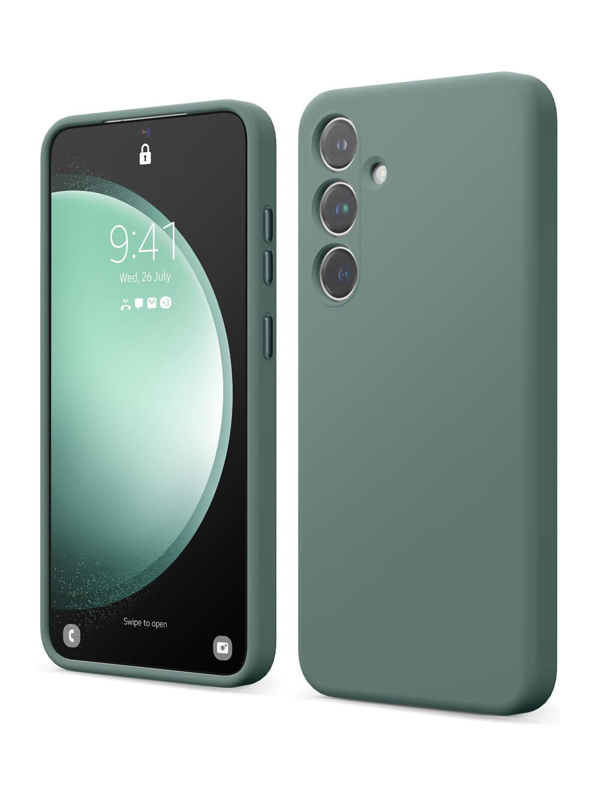 Elago для Galaxy S24+ чехол Soft silicone (Liquid) Midnight Green