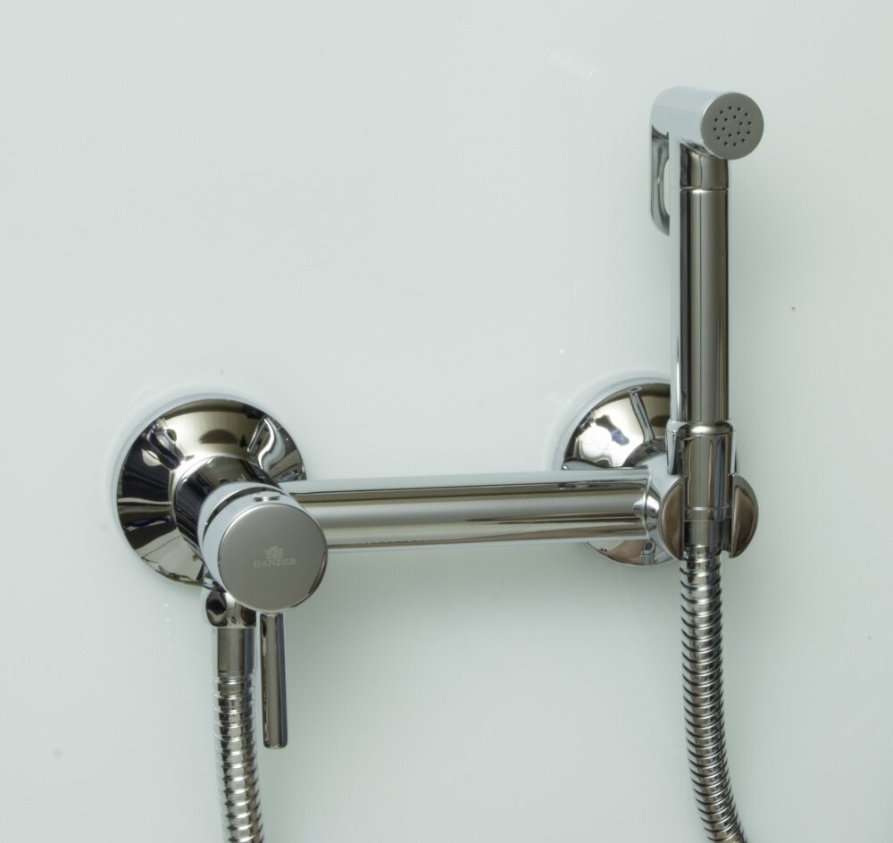 Смеситель для биде с гигиеническим набором GANZER GZ12202-SET