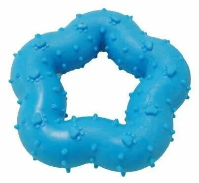 HOMEPET Игрушка для собак Звезда с рисунком лапки, 9 см