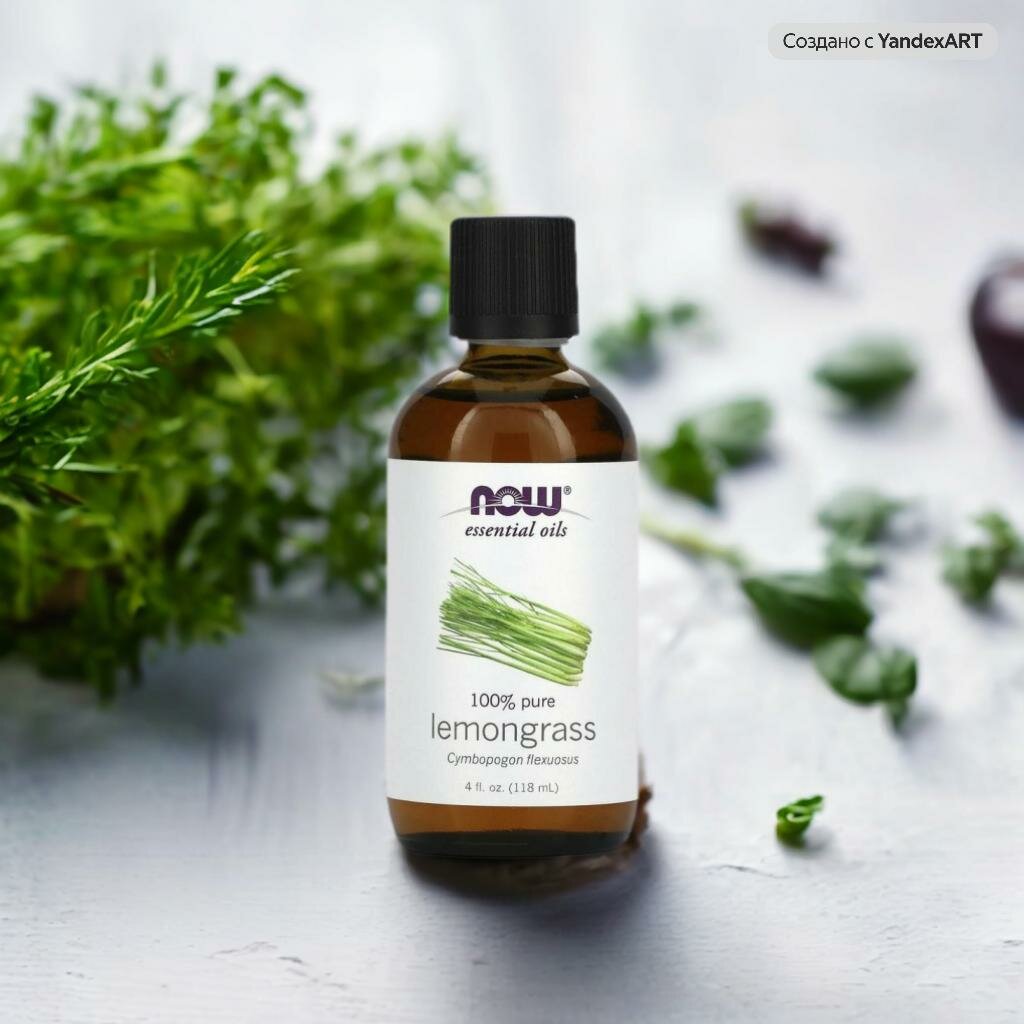 NOW Foods, эфирные масла, лемонграсс, 118 мл (4 жидких унции)