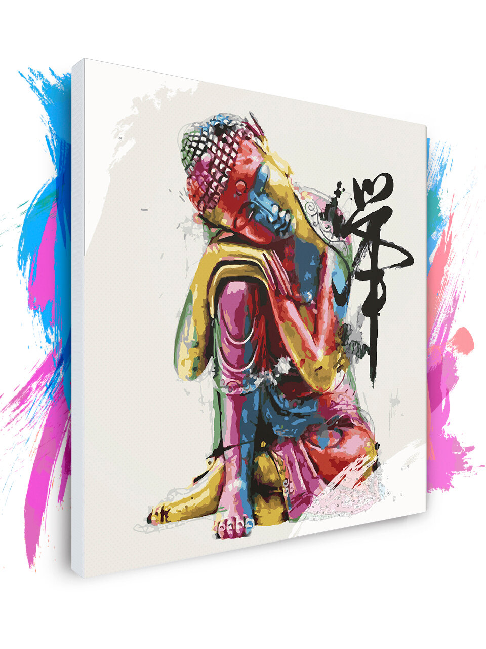 Картина по номерам на холсте Будда, 40 х 40 см