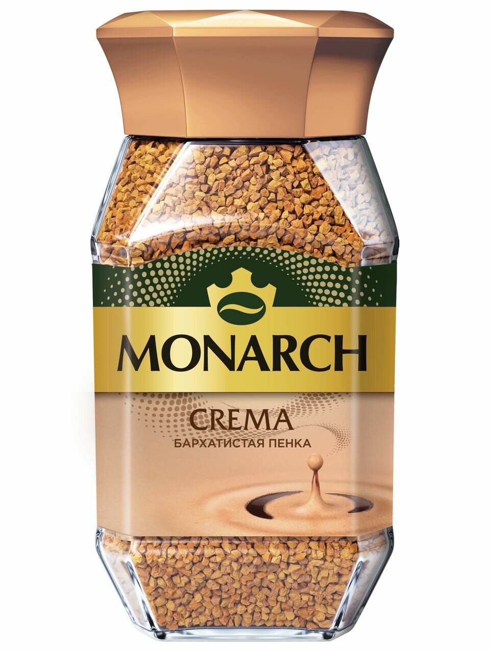 Кофе растворимый JACOBS Crema/Monarch Crema натуральный сублимированный, 95г