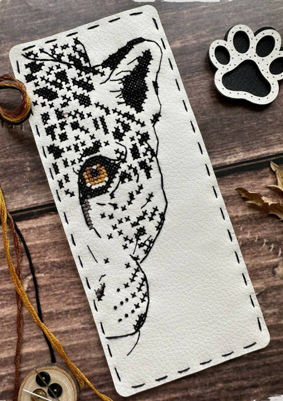 Набор для вышивания Neocraft #НК-03r Закладка "Белое безмолвие", Счетный крест, 6 х 16 см