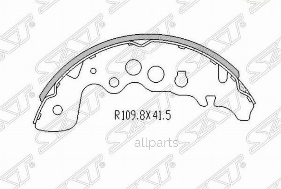 SAT ST-53200-65D11 Колодки тормозные барабанные Suzuki Escudo 97-05 / Grand Vitara 97-05