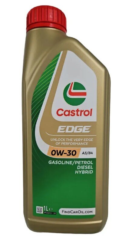 Моторное масло синтетическое Castrol EDGE 0w-30 A3/B4 (1л)