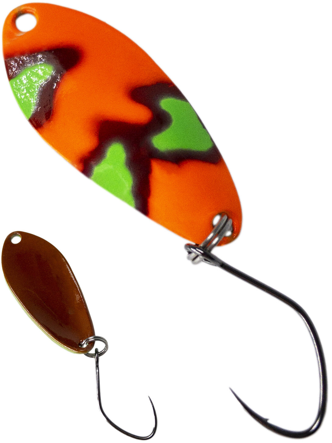 Набор 2ШТ Блесна колебалка Зябликов Пиксель 3 см. 3.6гр fluo