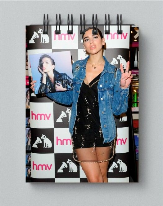 Блокнот AnimaShop для записей А4 Дуа Липа, Dua Lipa - 0001