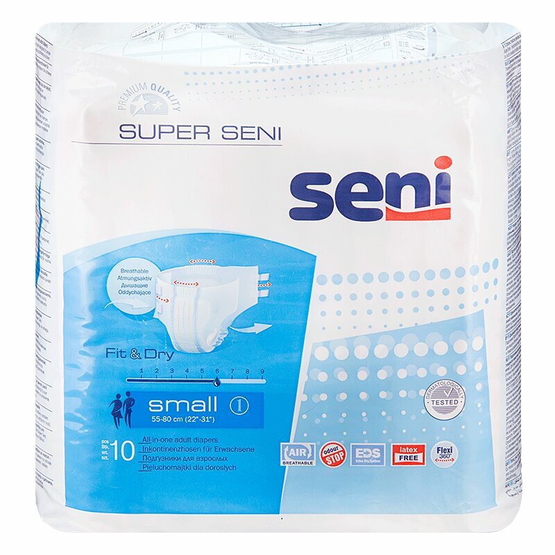 Подгузники Сени Super Plus Air Small № 10