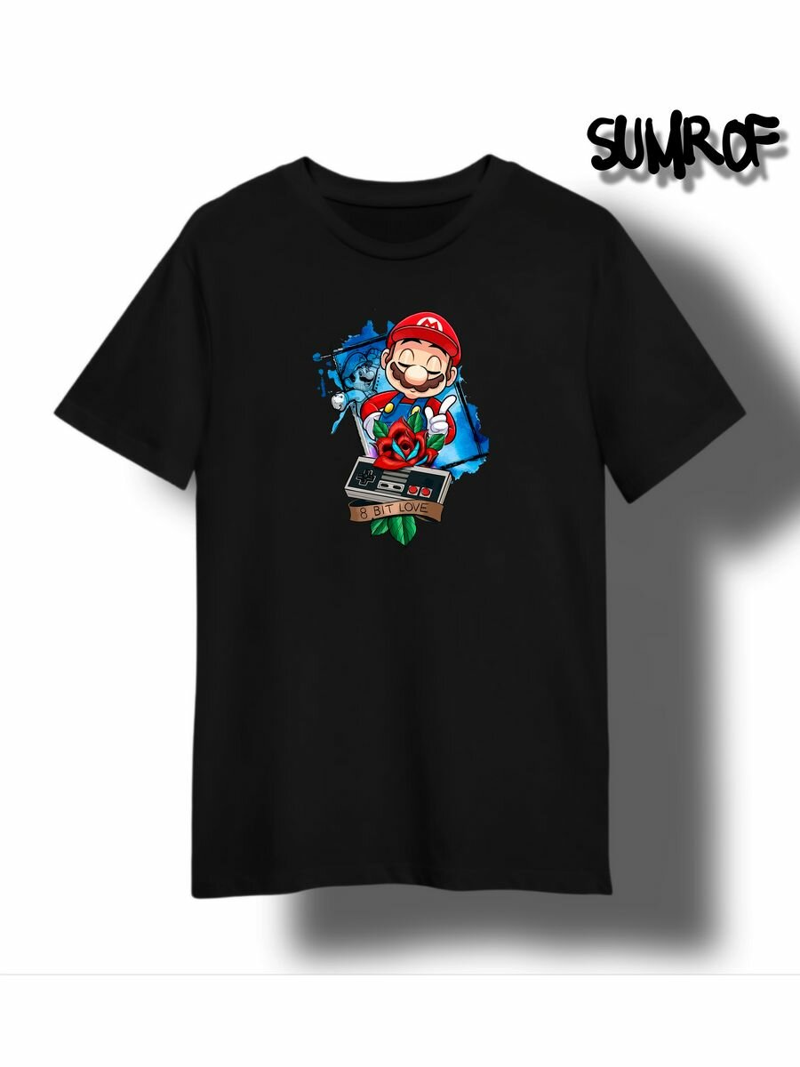 Футболка марио игра 8bit