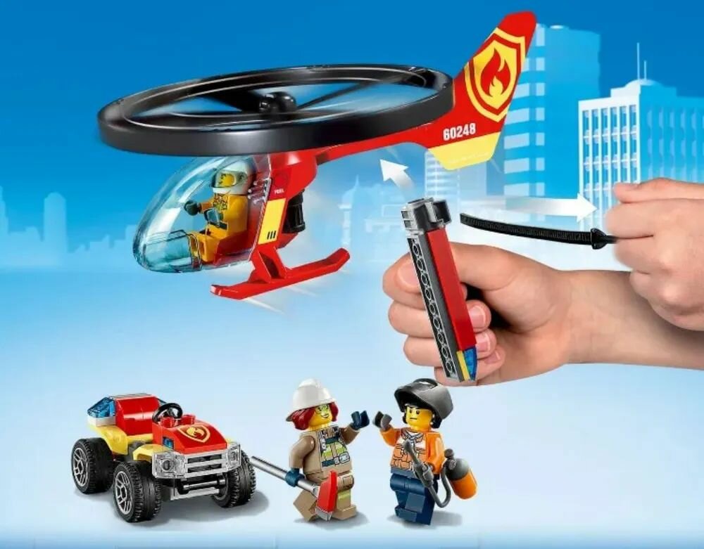 Конструктор для мальчика / Пожарный спасательный вертолет 111 дет 11523