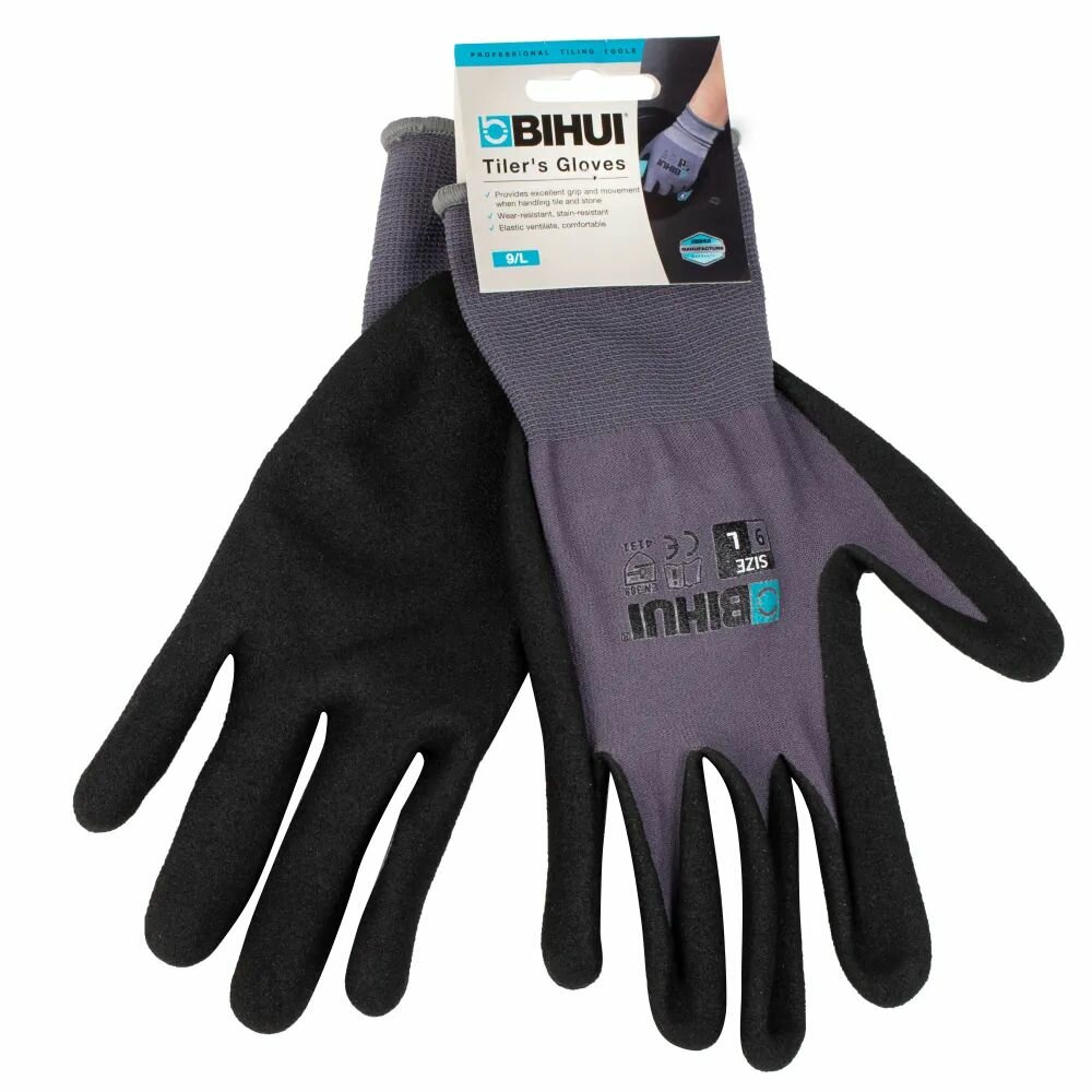 Перчатки прорезиненные, L Bihui TGDL