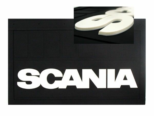 Брызговики 580х360мм. Резина. Надпись "SCANIA" 2 шт. (10034)