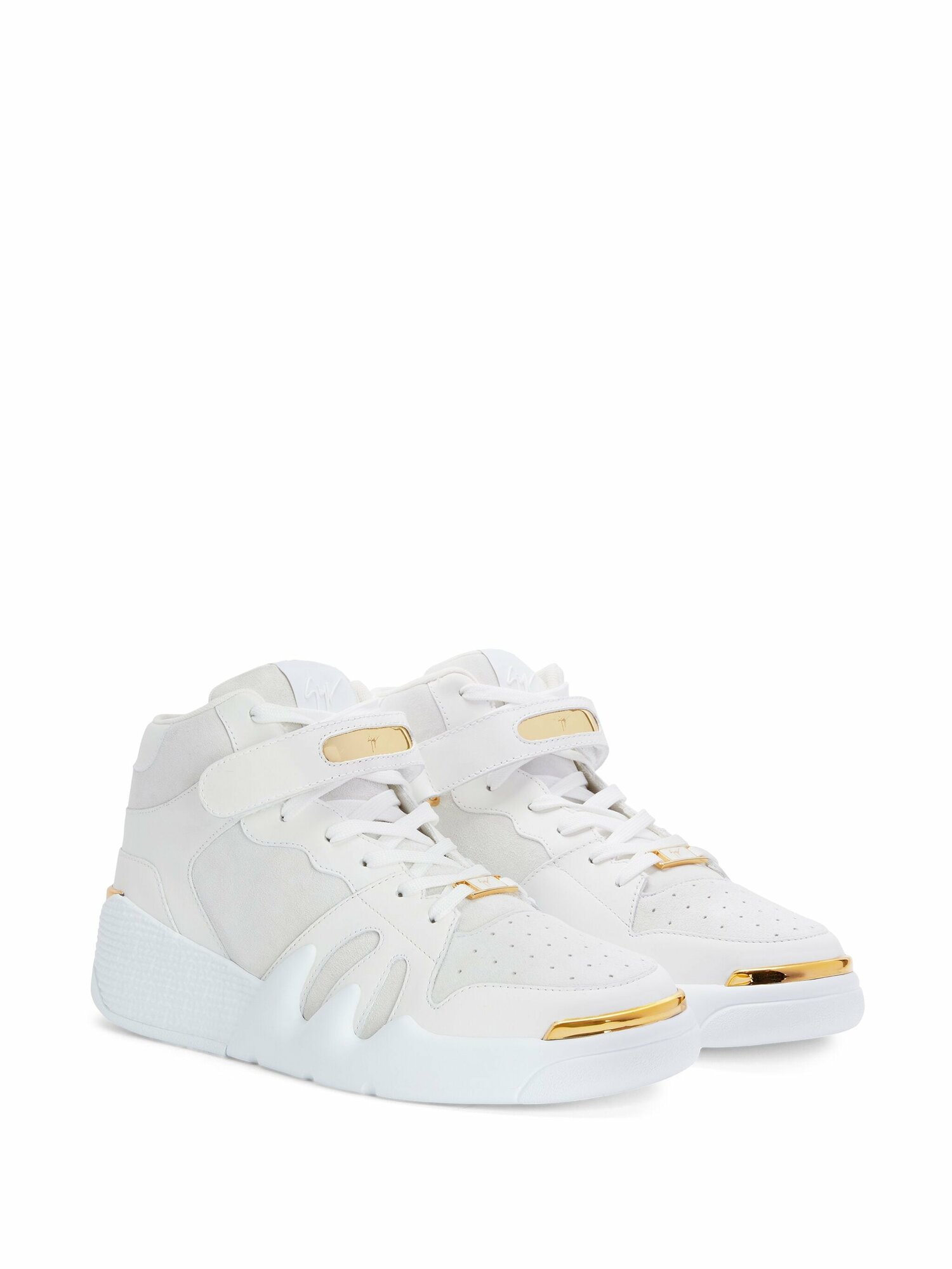 Кроссовки Giuseppe Zanotti Talon, размер 39 EU, бежевый/белый — фото 1