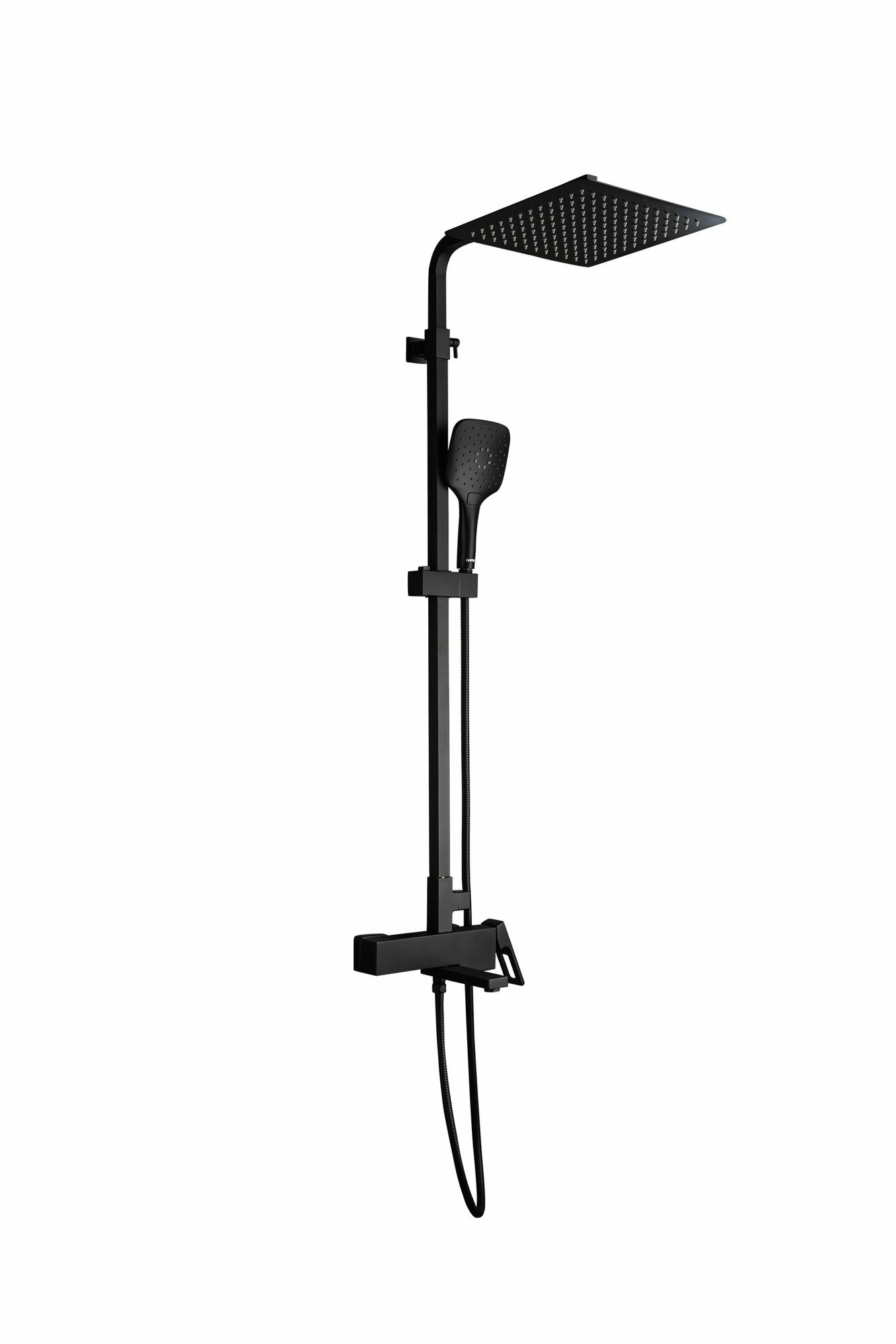 Душевая система со смесителем, тропический душ, Gappo G2417-6, черный