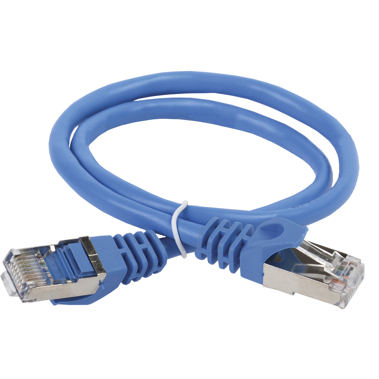 ITK Коммутационный шнур кат. 5Е FTP LSZH 1м синий, IEK PC03-C5EFL-1M (1 шт.)