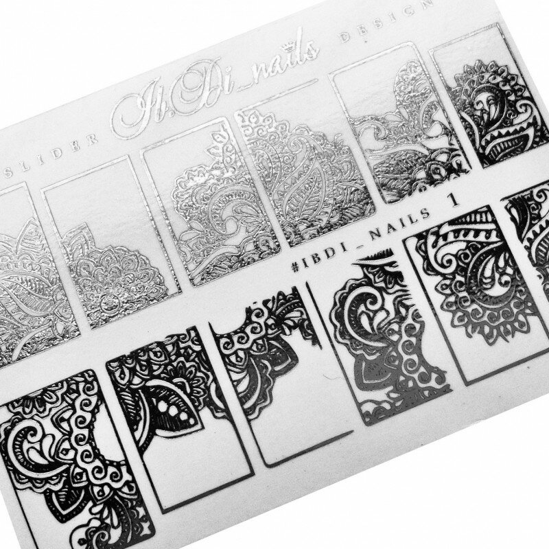 Фольгированный слайдер ibdi FOIL №001 (серебро)