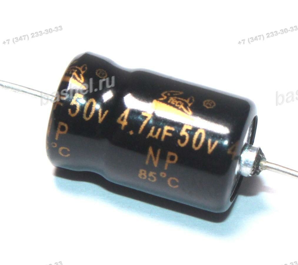 NP ECAP 4.7мкФ / 50В (axial), ENPA, Supertech