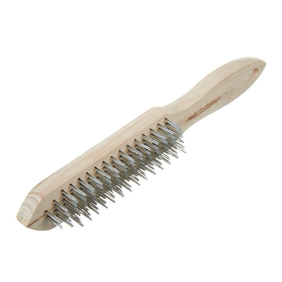 Корщетка ручная 290 мм шестирядная с деревянной ручкой
