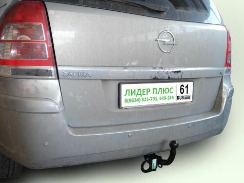 Фаркоп Лидер-Плюс для OPEL ZAFIRA (F75/B) (минивен) 1998-2005/2005-2012 с электрикой (Smart) и сертифкатом в комплекте арт.(O104-A)