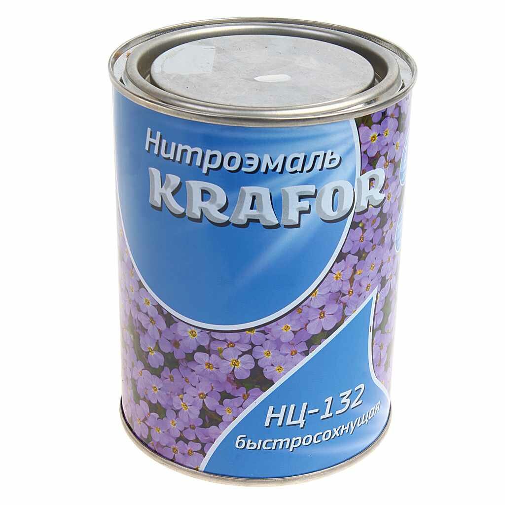 Краска черная 700г НЦ-132, 494, KRAFOR